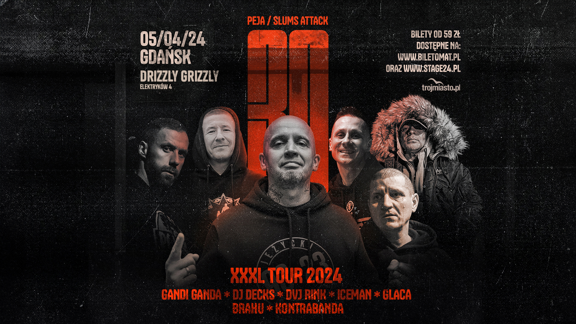 Czasówka na koncert Peji/Slums Attack - Aktualności - Drizzly Grizzly